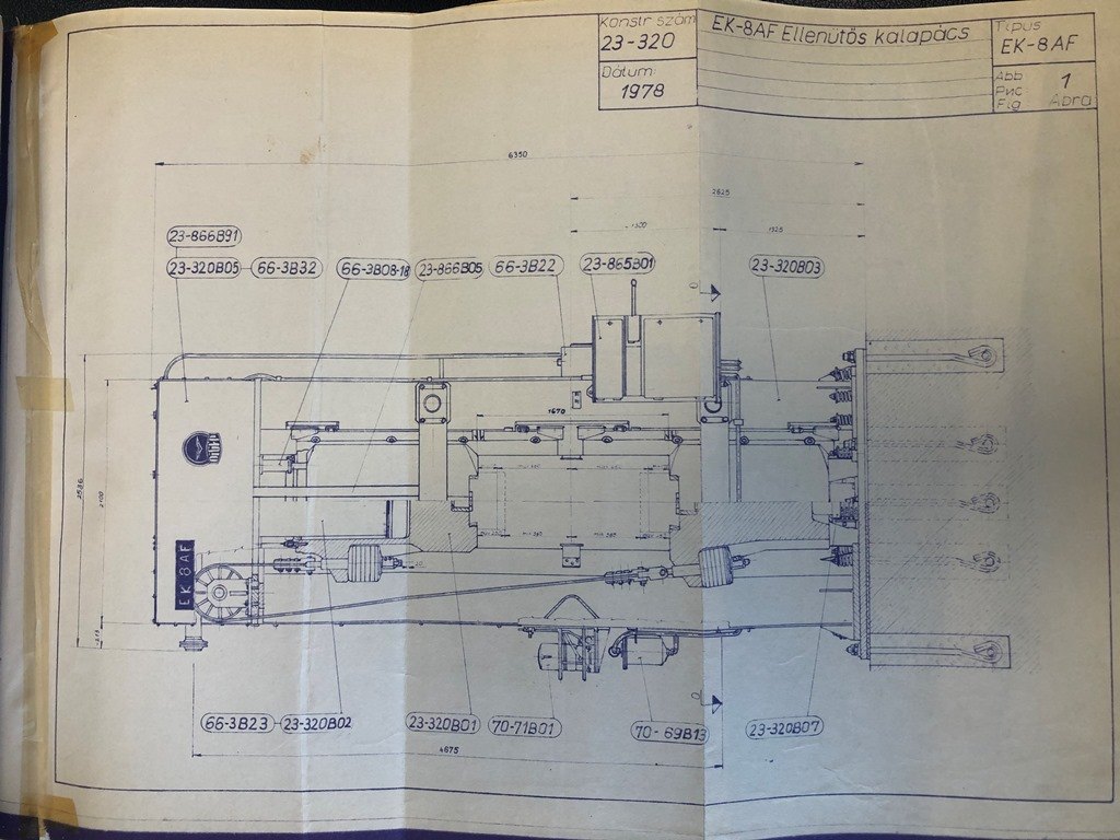 Counterblow forging hammer Digep EK-8AF — 8 ton (ID:75683)